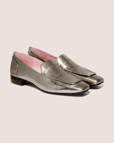 The Babs Loafer in Steel – Gini & Albert